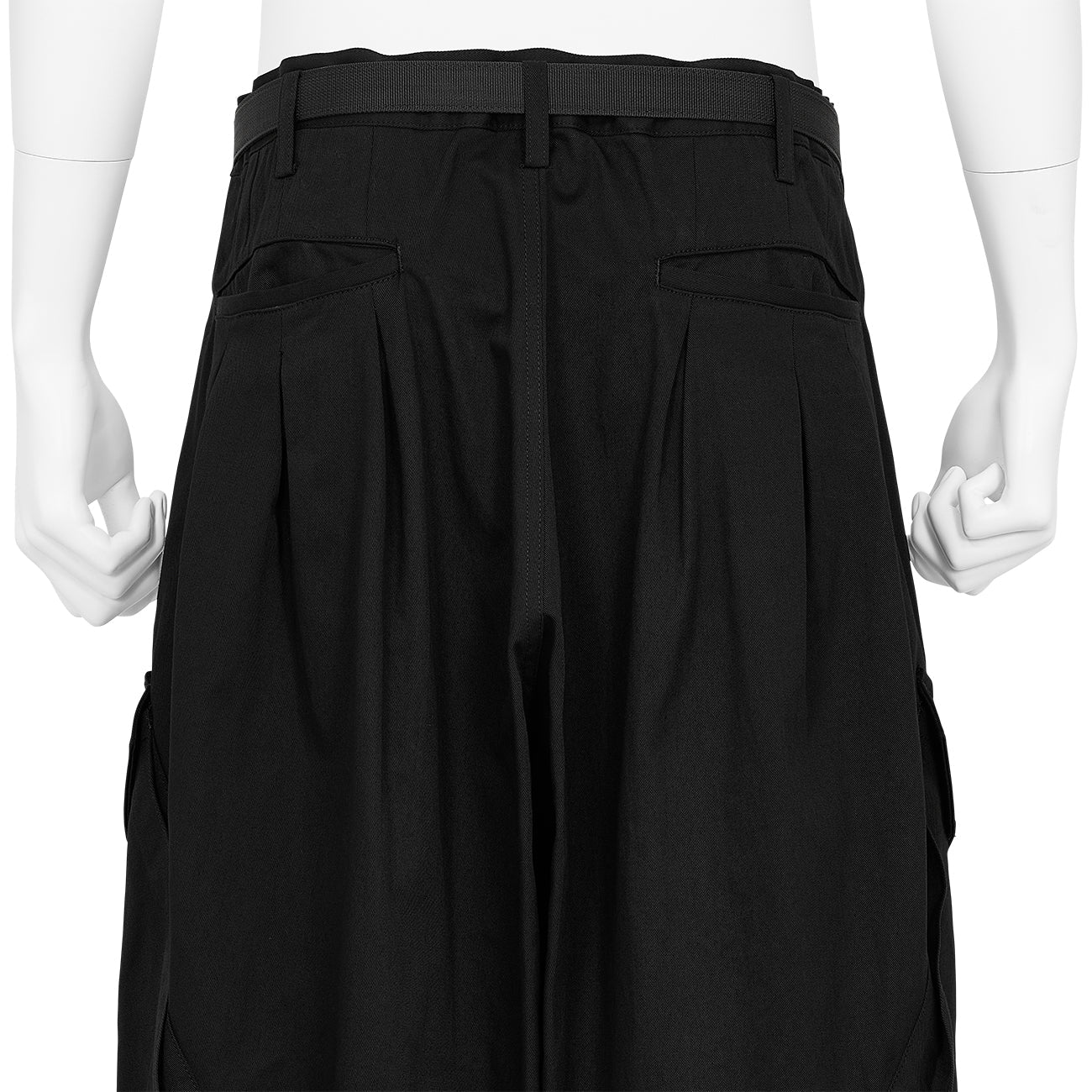 12 TUCK CARGO PANTS BLACK - Y's for men(ワイズ フォー メン) - BOTTOMS(ボトムス・パンツ ...