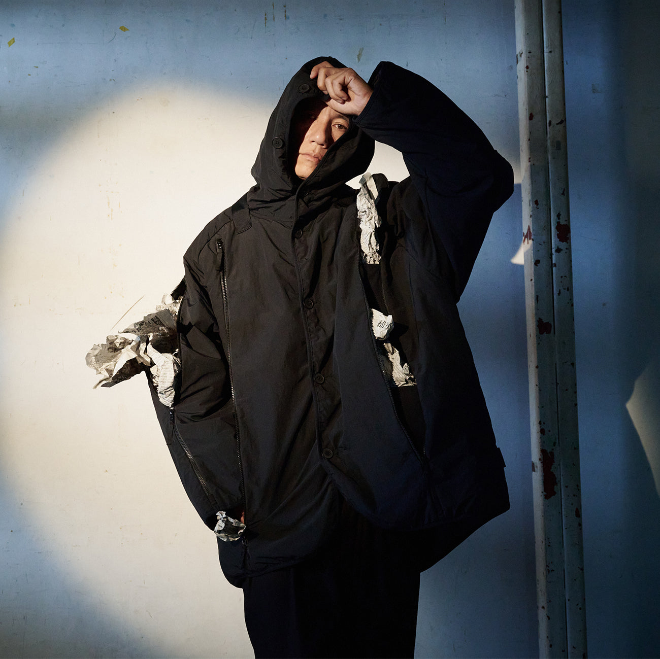 LAYERED JACKET BLACK - KOSUKE TSUMURA×LAVENHAM×ELIMINATOR(コウスケ ツムラ×ラベンハム×エリミネイター) - TOPS(トップス ...